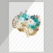 Brain Wall Art, Teal Blue Anatomy Art, Therapist Art Print, Therapy ...