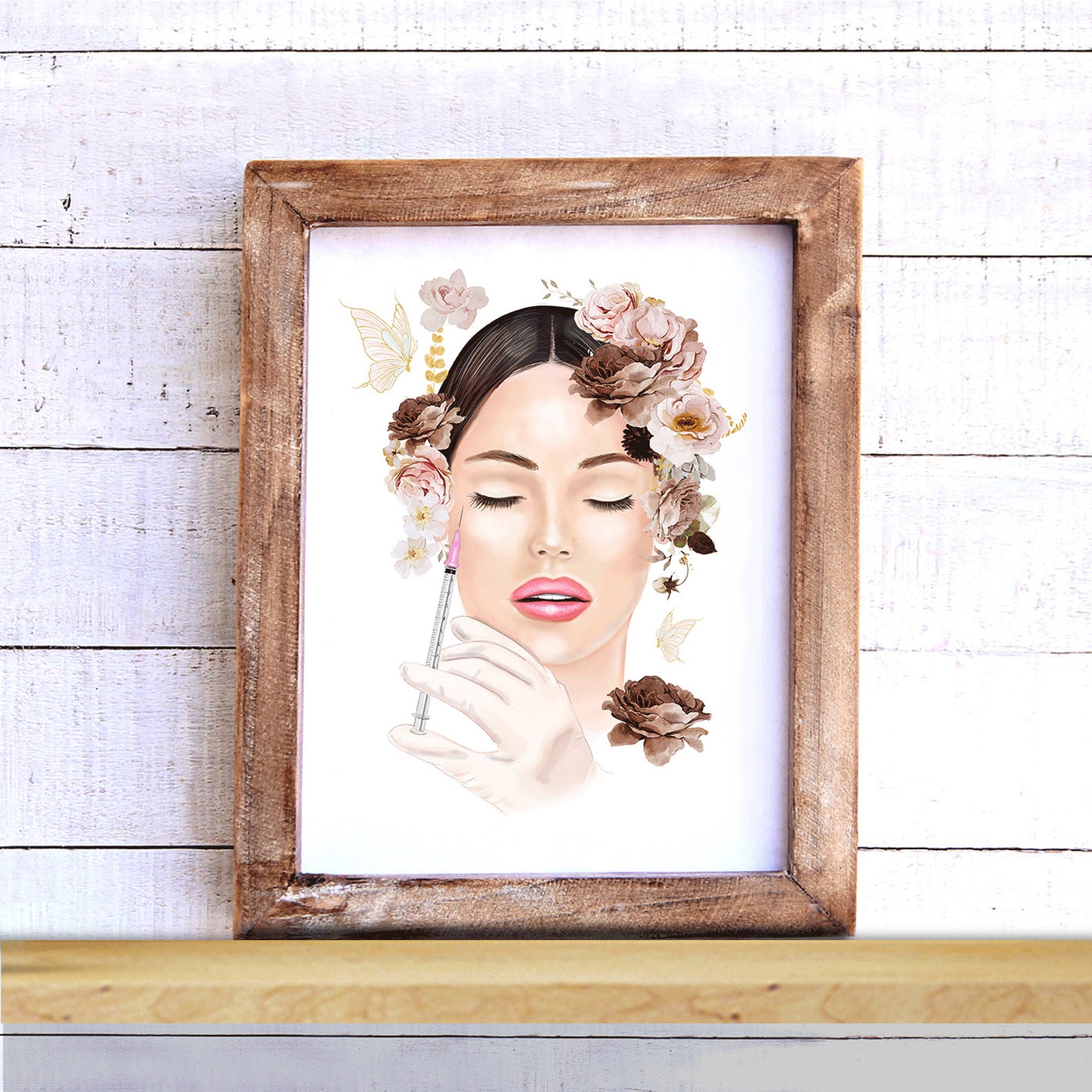 Botox Art Print Cosmetic Injector Art Skin Clinic Decor Med | Etsy