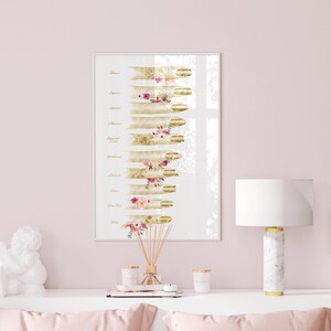 Printable Nail Shape Chart Art - Modern Nail Salon Wall Decor | Nail ...