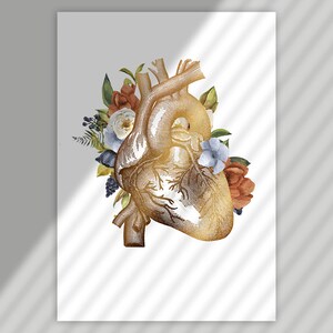 Set of 4 Prints Anatomy Art Set, Brain Art Print, Anatomy Poster, Set ...