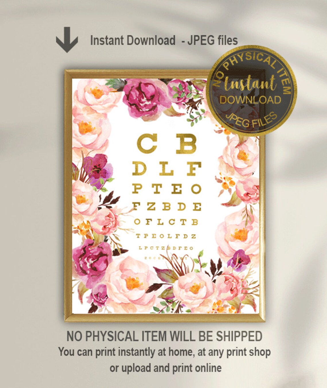 Ophthalmology Optometrist Gift Chart Eye Art Optometry | Etsy