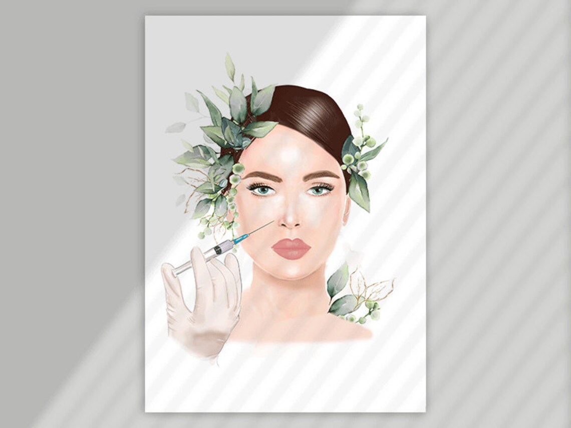 Botox Injection Art Print, Cosmetic Injector Wall Art, Aesthetic Clinic ...