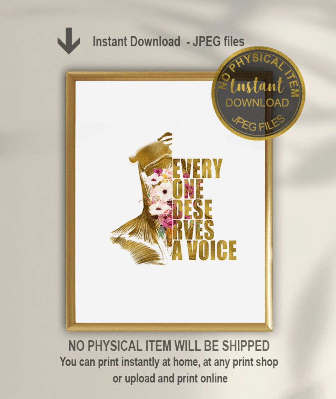 Everyone Deserves a Voice, SLP Gift, Speech Therapist Office Decor ...