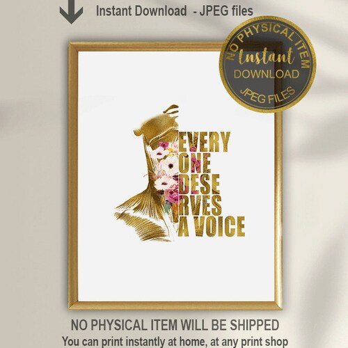 Everyone Deserves a Voice SLP Gift Speech Therapist Office - Etsy