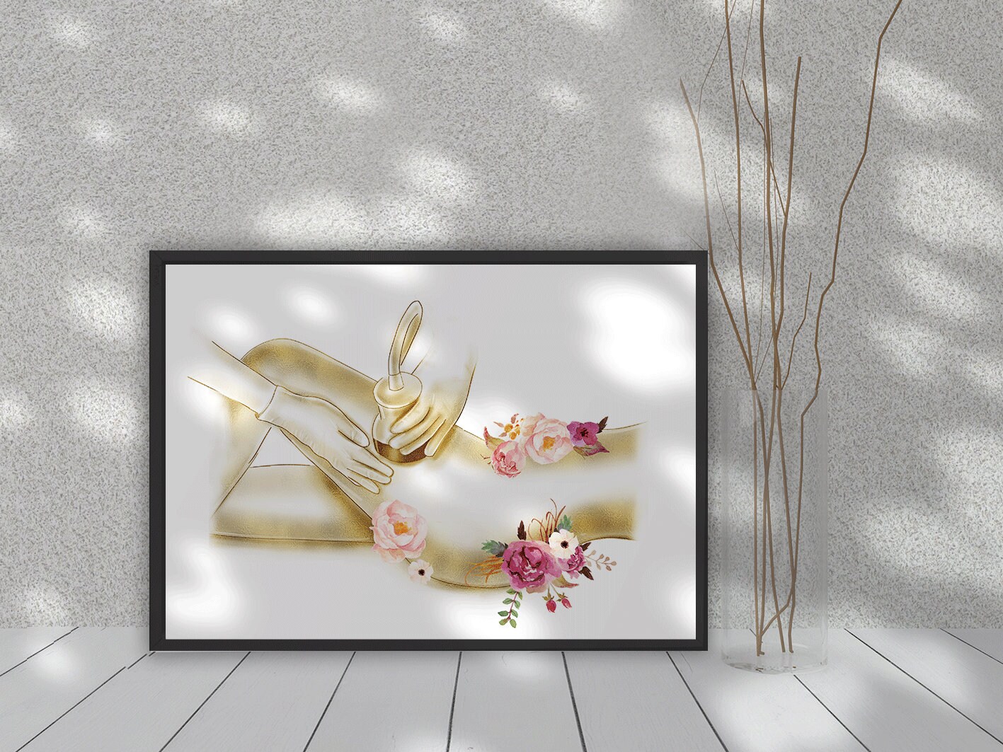 Body Contouring Art Print – Med Spa Wall Art, Aesthetic Clinic Decor ...