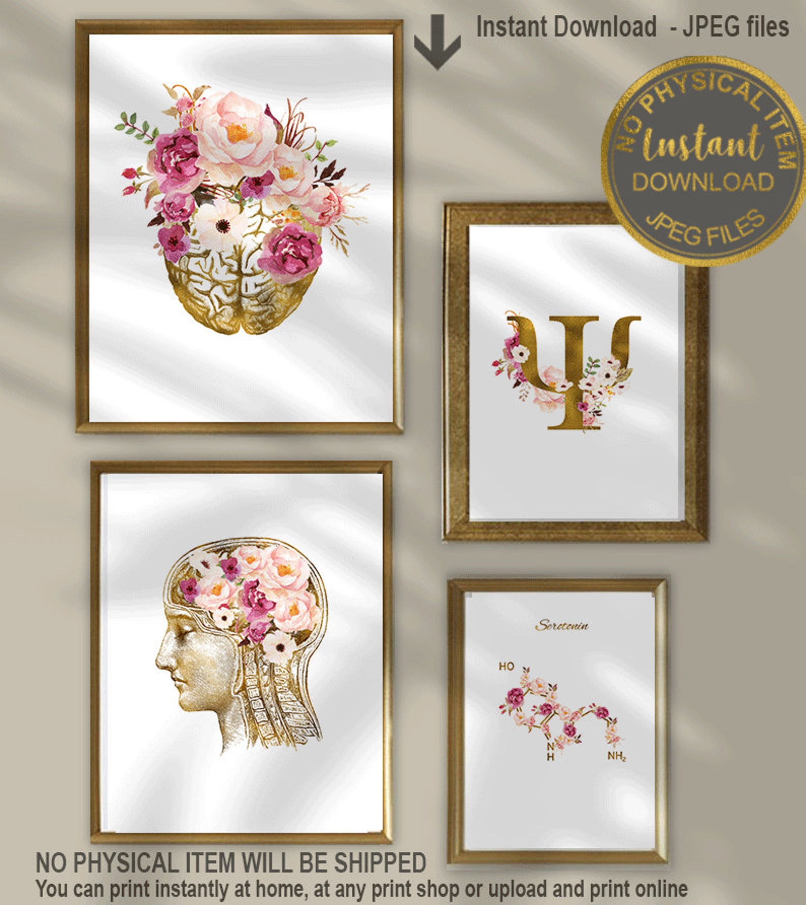 Psychology Office Decor, Psychologist Gift, Mental Health Art ...