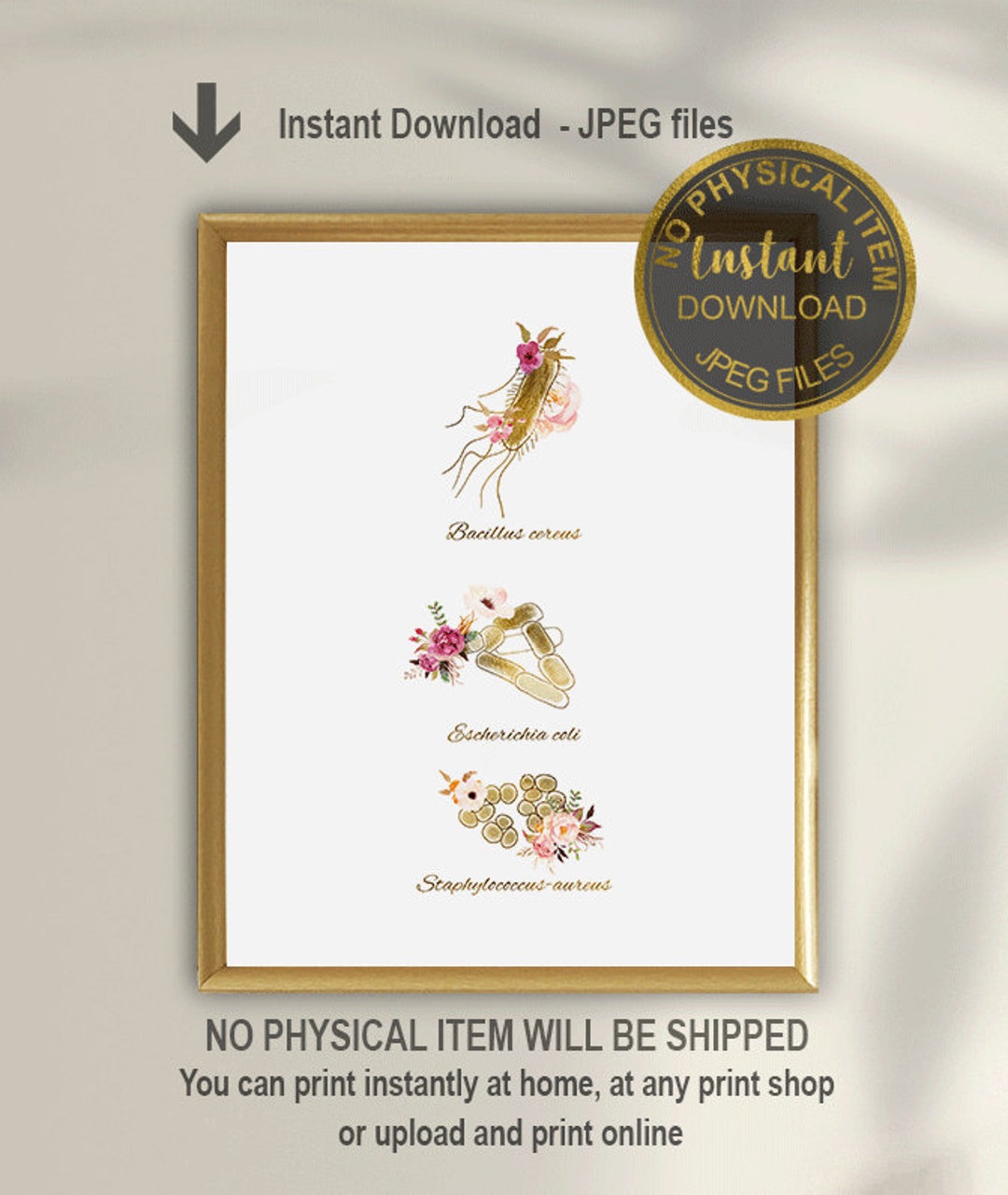 Microbiology Art, Biology Art, Microbiologist Gift, Biology Student ...