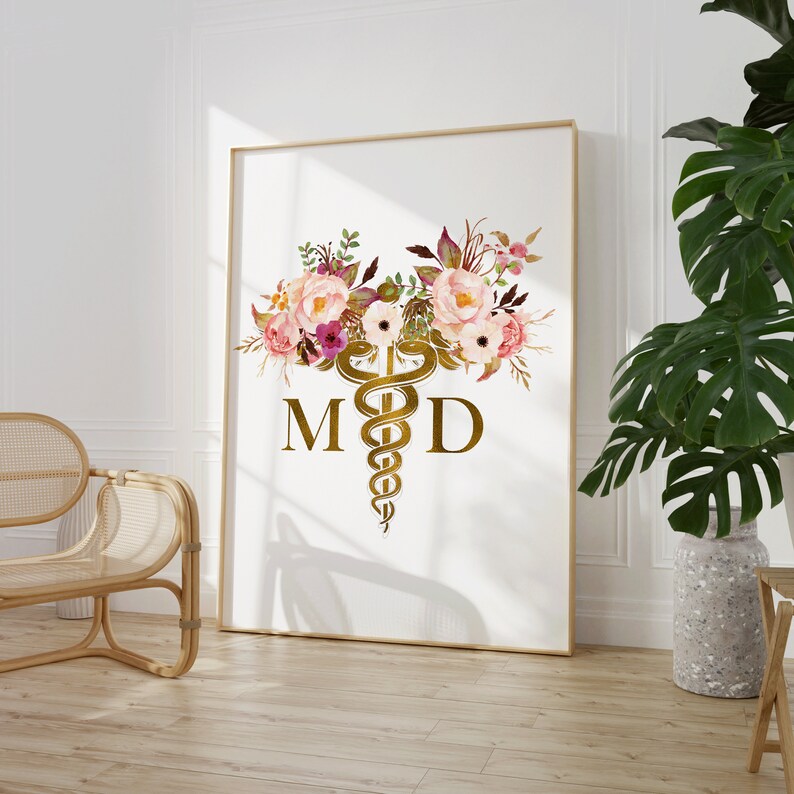 Medical Art Office Decor Medical Doctor Gift Graduation - Etsy