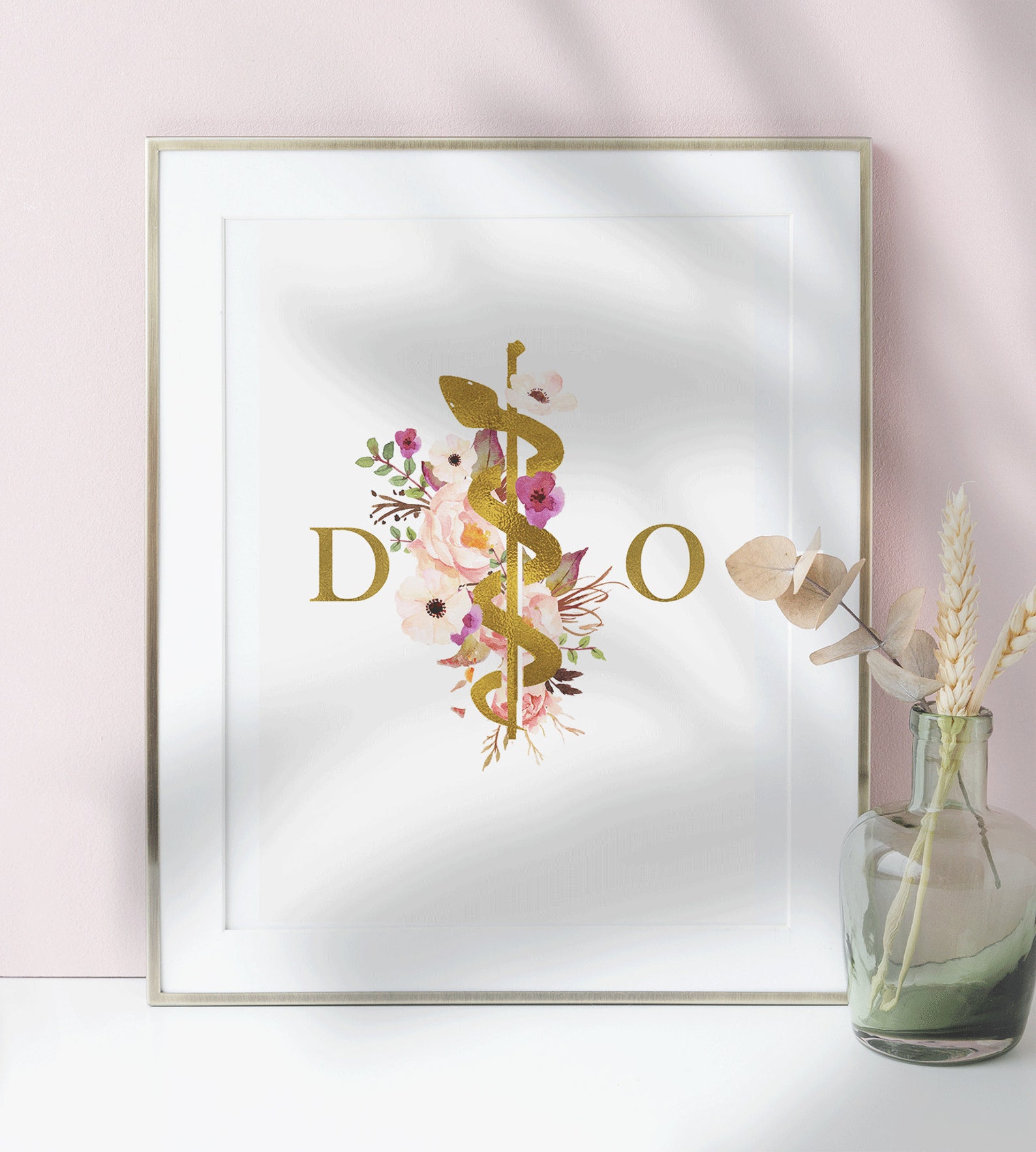 Doctor of Osteopathic Medicine Print, DO Caduceus Print, DO Art ...