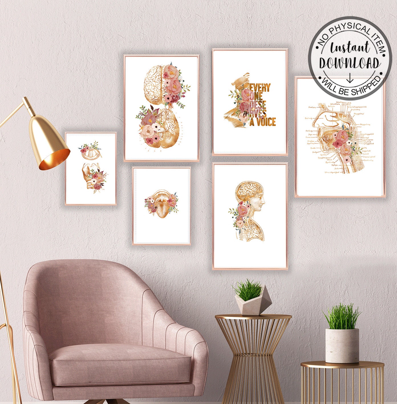 Printable SLP Decor Speech Therapy Gift Speech Language | Etsy