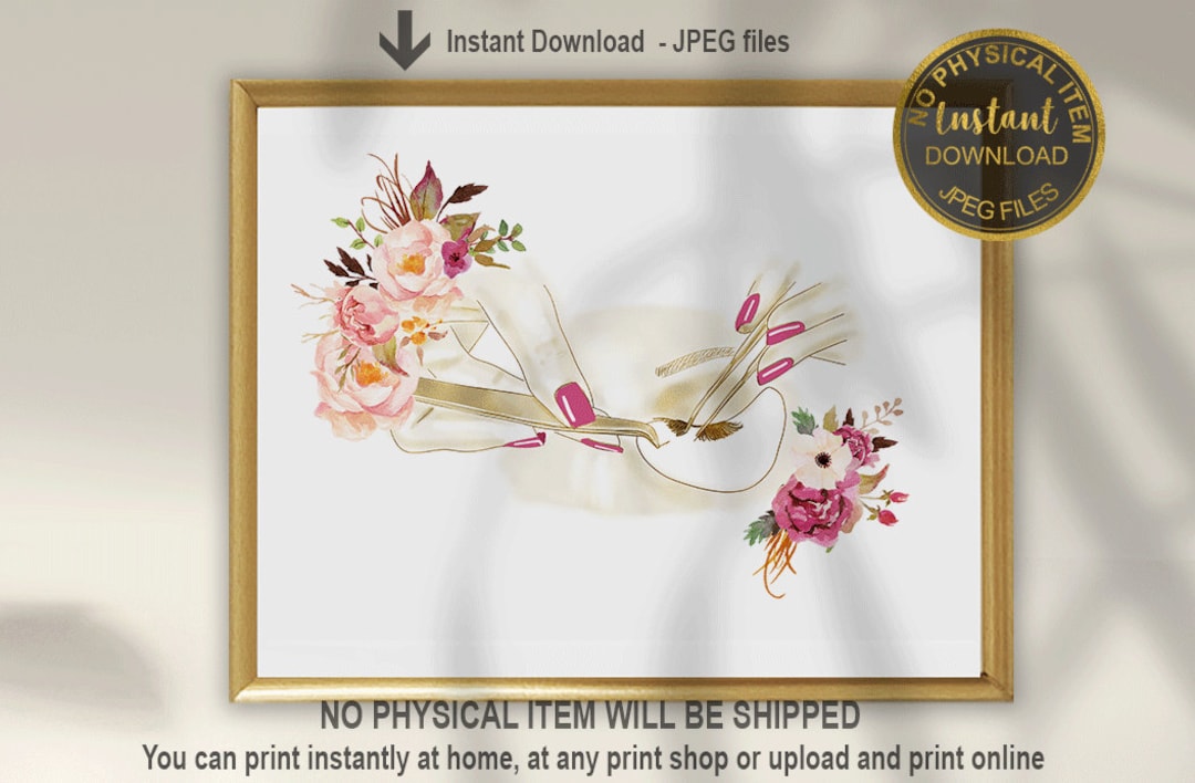 Eyelash Extensions Poster, Eyelashes Print, Esthetician Decor, Lashes ...