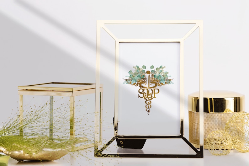 Speech Language Pathologist Gift | SLP Caduceus Wall Art, Speech ...