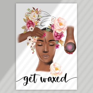 Wax Specialist Poster, Beauty Salon Art, Eybrow Specialist Gift, Spa ...