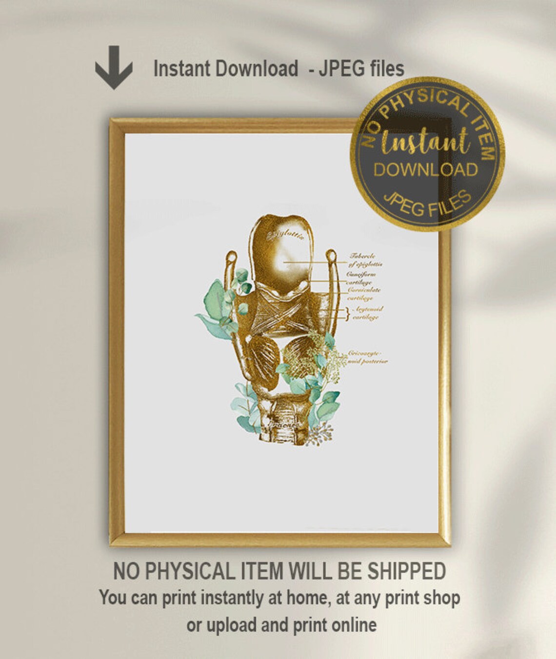 Larynx Anatomy Print Larynx Art SLP Office Decor Speech - Etsy