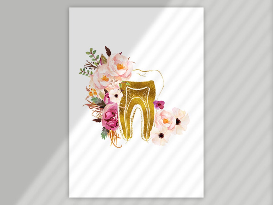 Buy Dentist Office Decor Dental Art Set Dental Assistant Gift Online in ...