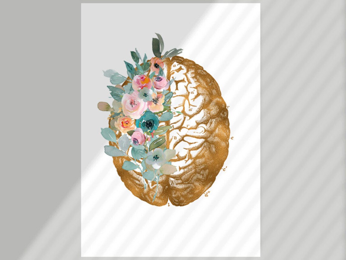 Therapy Office Decor Psychology Prints Brain Art Prints - Etsy