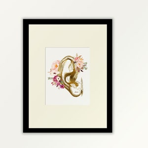 Anatomy Wall Art Set ENT Gift,throat Ear Nose Doctor, Otolaryngology ...