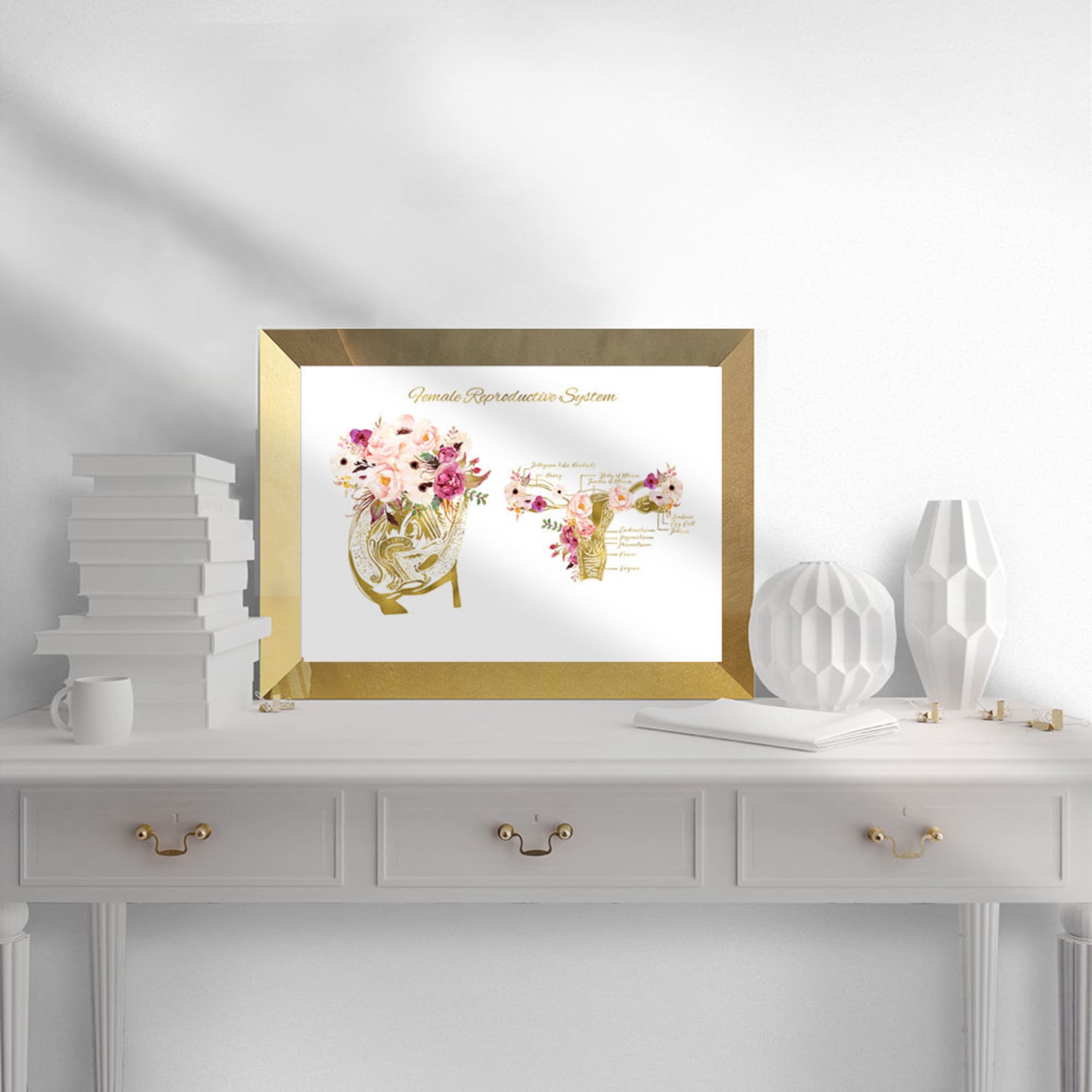 Uterus Art Womb Art Obstetrician Gift Midwife Gift OBGYN - Etsy