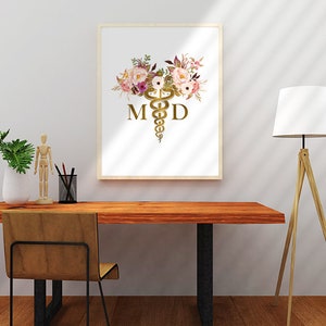 Medical Art Office Decor Medical Doctor Gift Graduation - Etsy