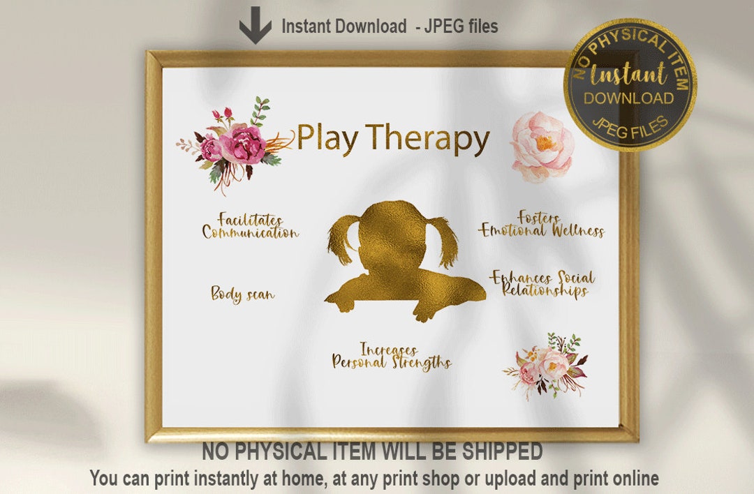 Play Therapist Office Decor, Play Therapy Art Printable, Psychologist ...