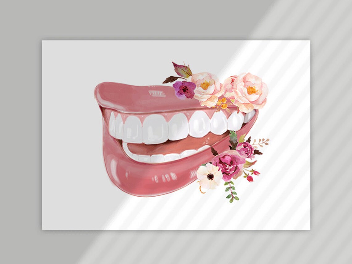 Smile Art Print Teeth Whitening Art Dental Hygienist Office - Etsy