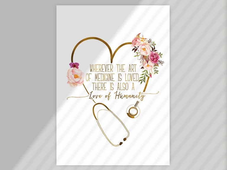 Doctor Gift Printable, Doctor Office Decor, Medical Quote Wall Art ...
