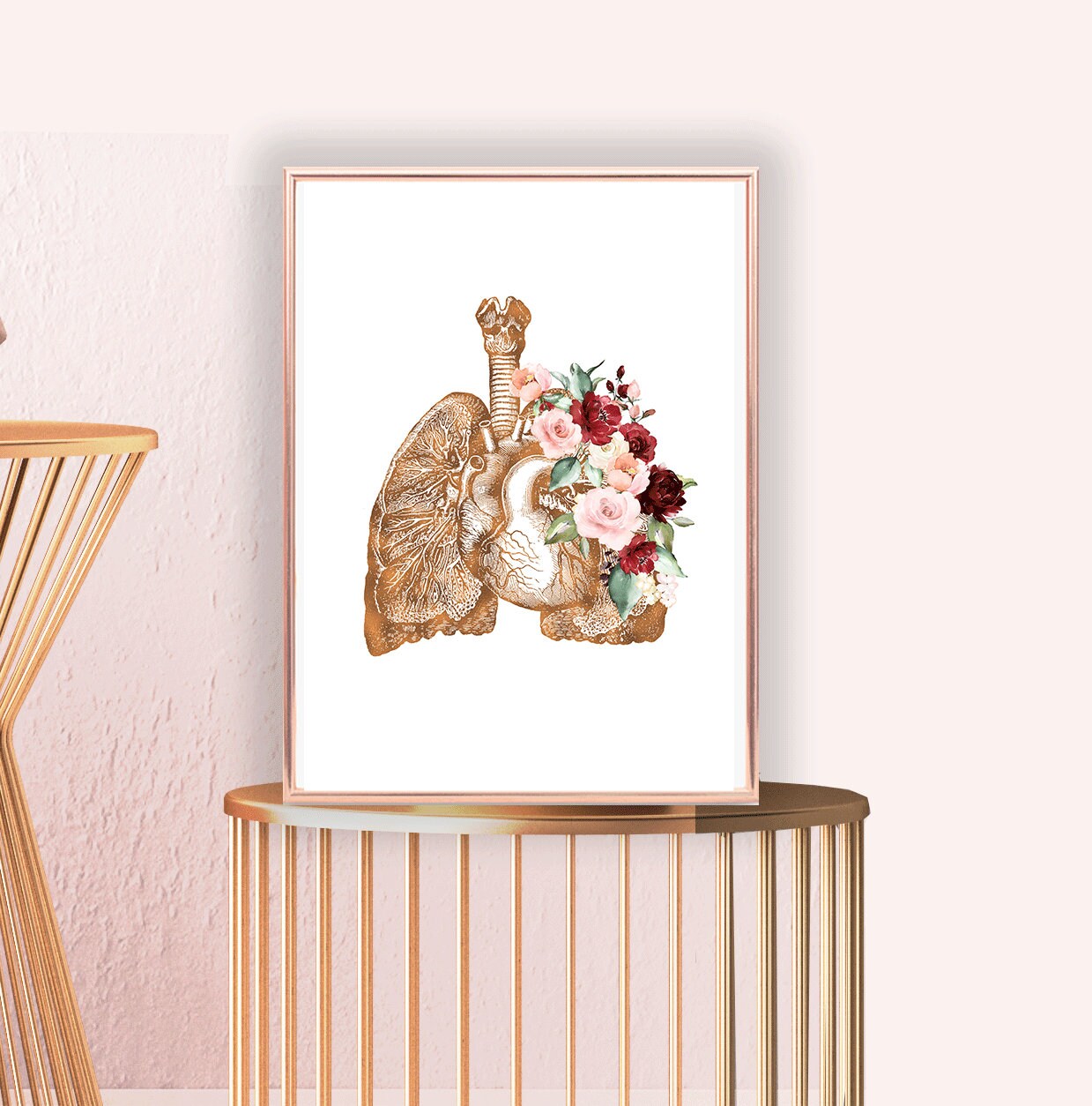 Lungs Anatomy Art Lungs Art Print Thoracic Surgery Art | Etsy