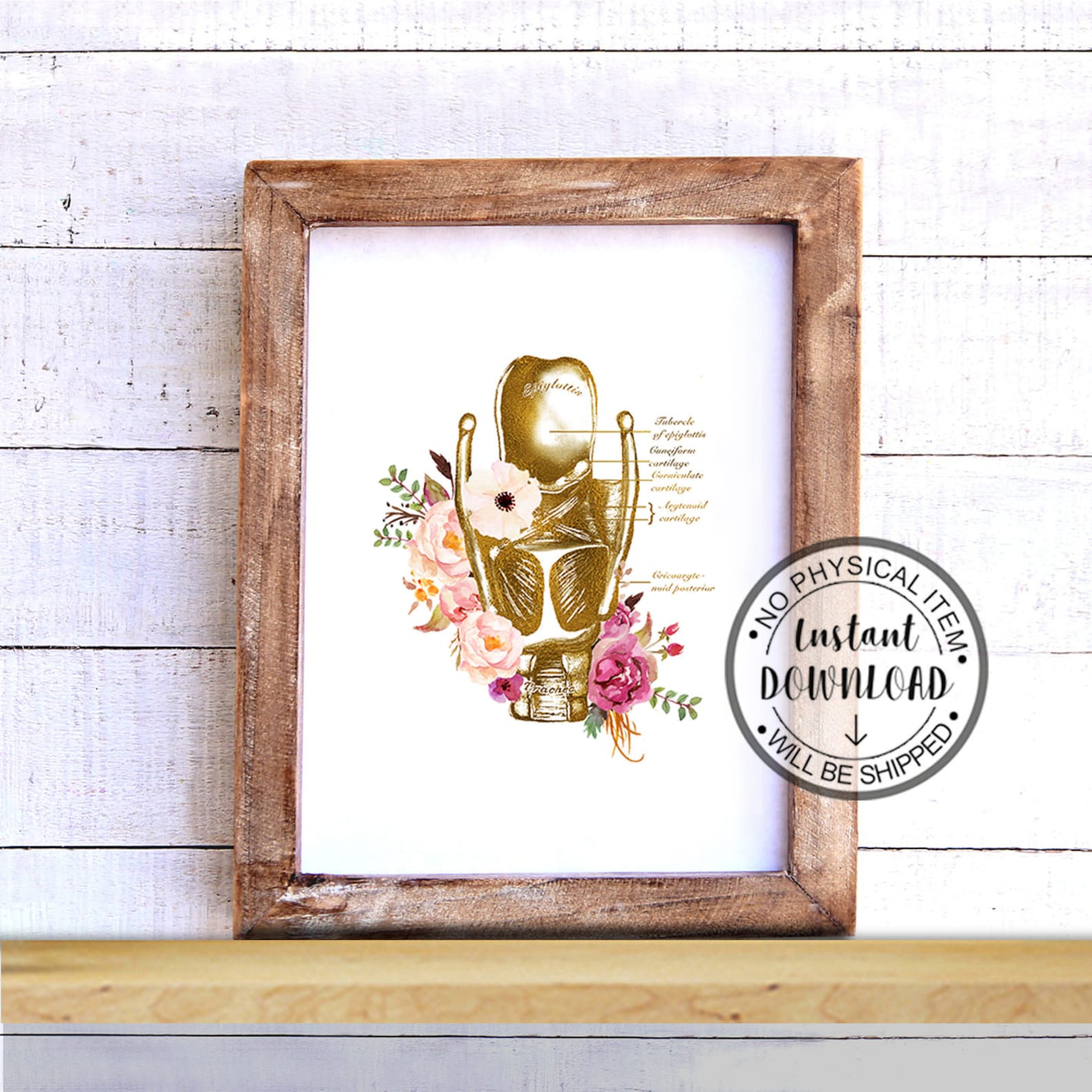 Larynx Anatomy Art Speech Language Pathologist Gift Larynx | Etsy