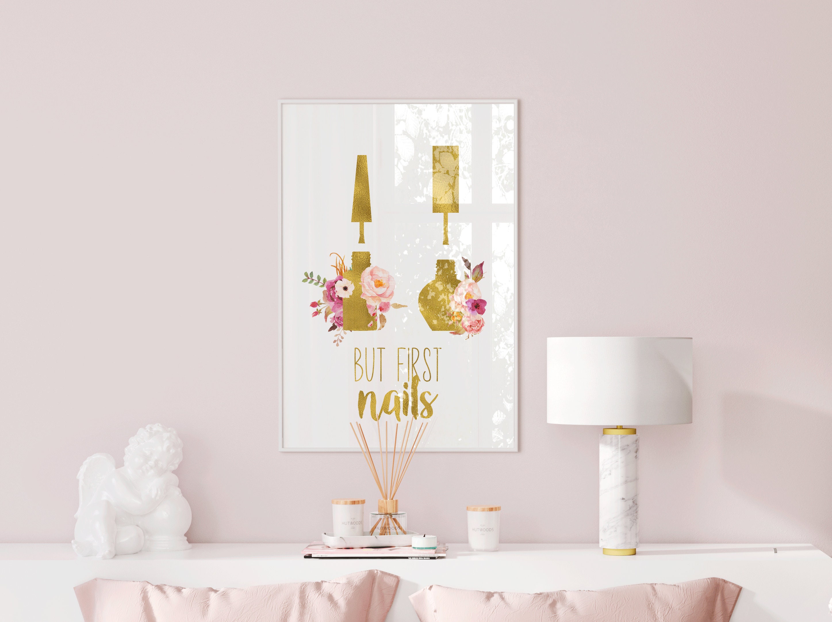 Nail Salon Decor, Nails Salon Print, but First Nails, Nail Art ...