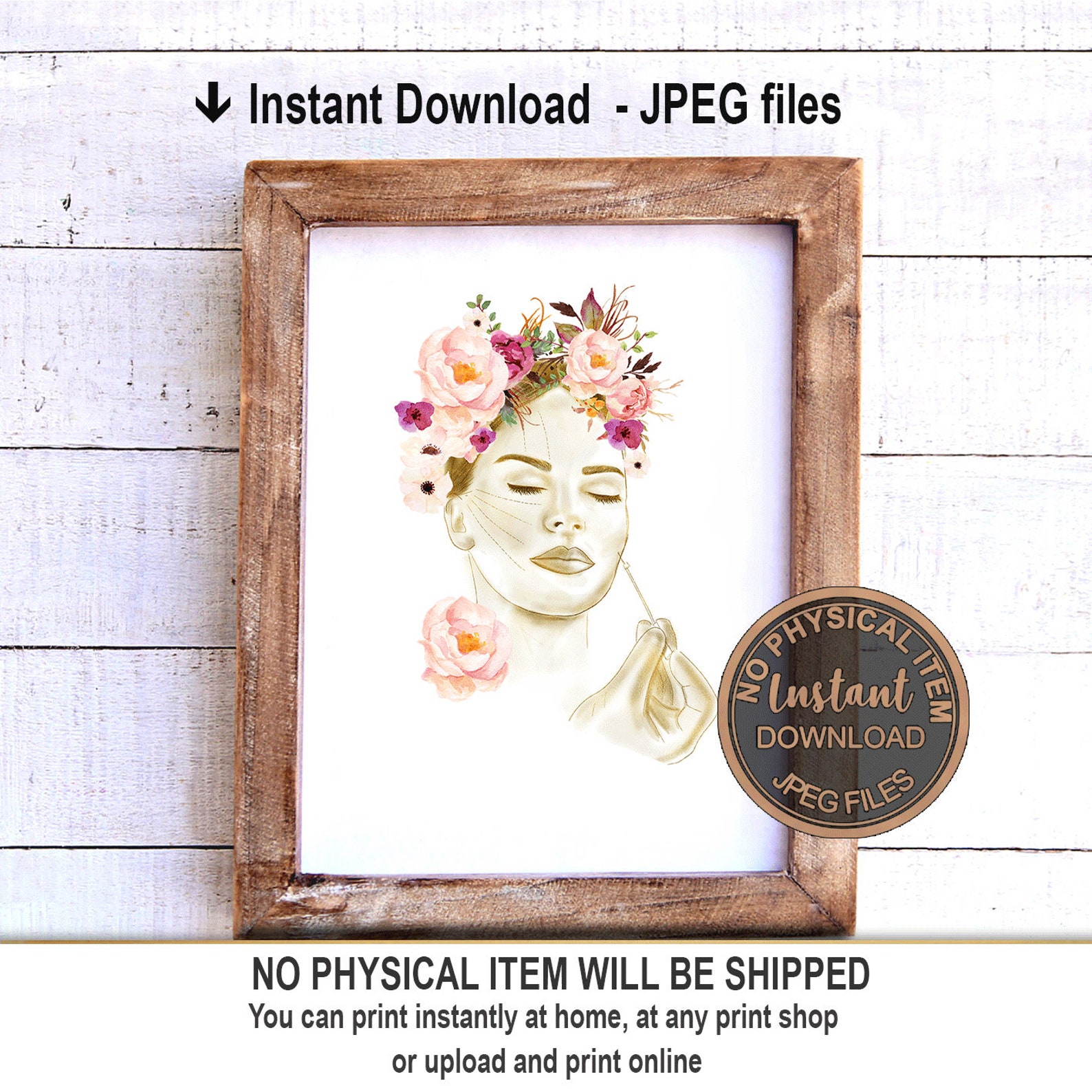 Thread Lift Anatomy Art, Aesthetic Clinic Wall Decor, PDO Thread Lift ...