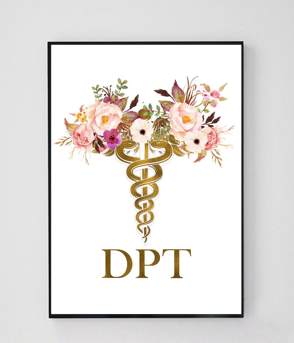 DPT Caduceus Print Physical Therapy DPT Graduation Gift - Etsy