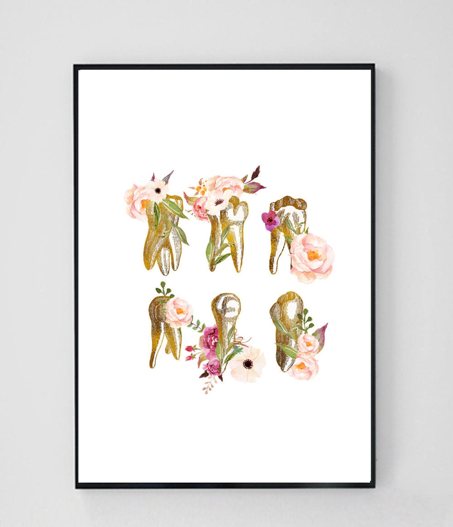 Dentist Gift Dental Office Decor Teeth Print Dental - Etsy