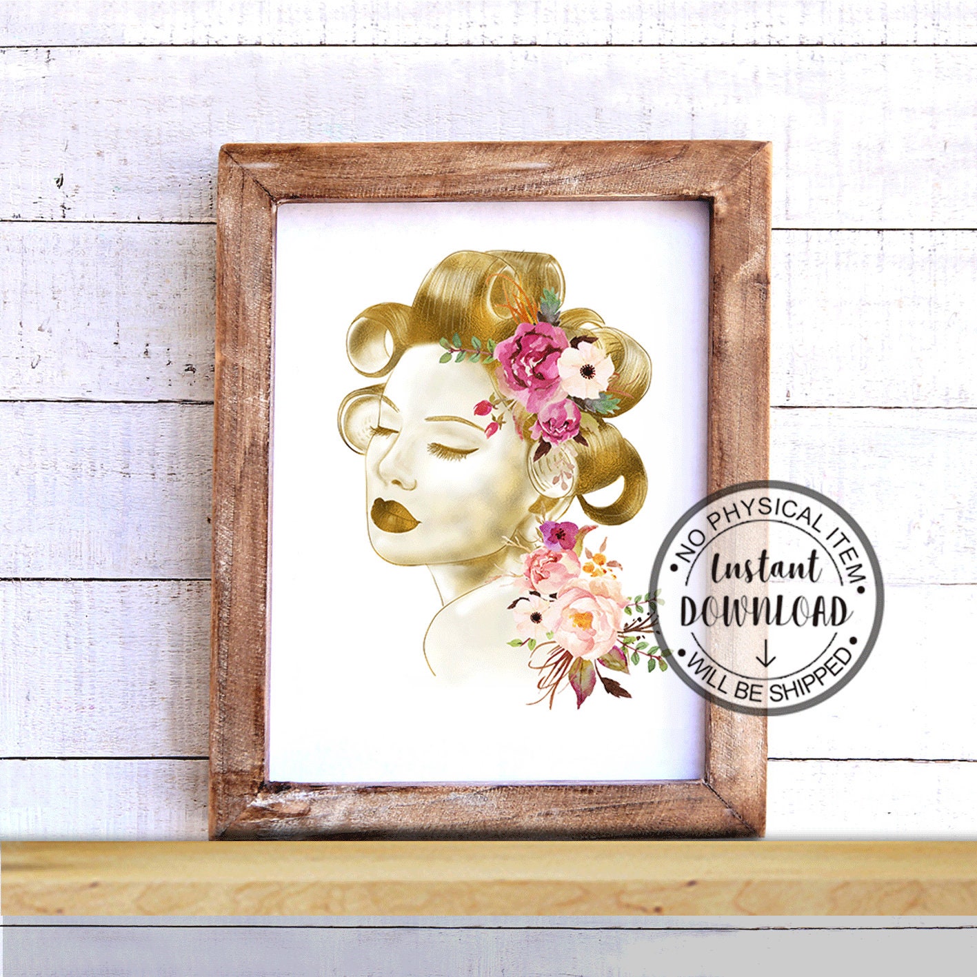 Hair Salon Poster Hairdresser Art Print Hair Stylist Hair - Etsy