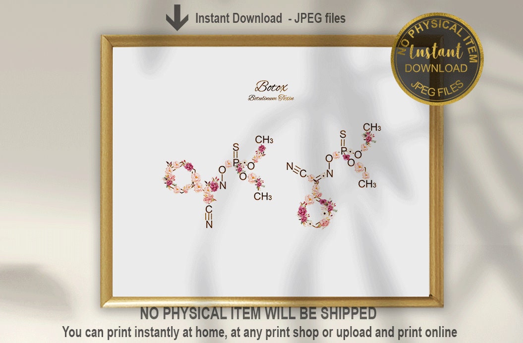 Botulinum Toxin Molecule Botox Molecule Dermatologist Gift - Etsy Canada