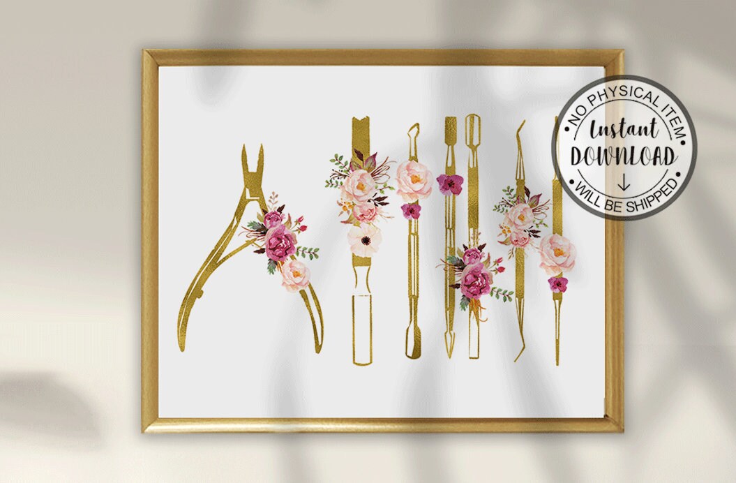 Nail Decor Nail Salon Decor Beauty Salon Decor Nail Room | Etsy