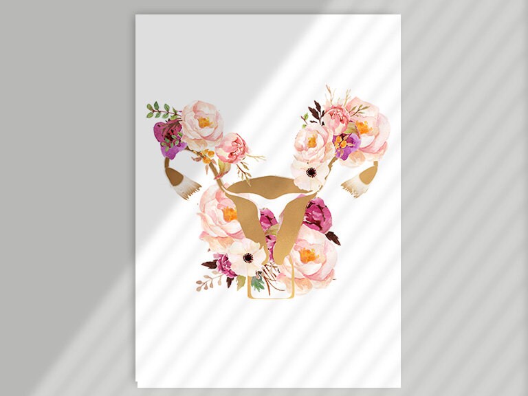 Anatomy Art Poster Uterus Art Gynecology Print Doctor Office - Etsy