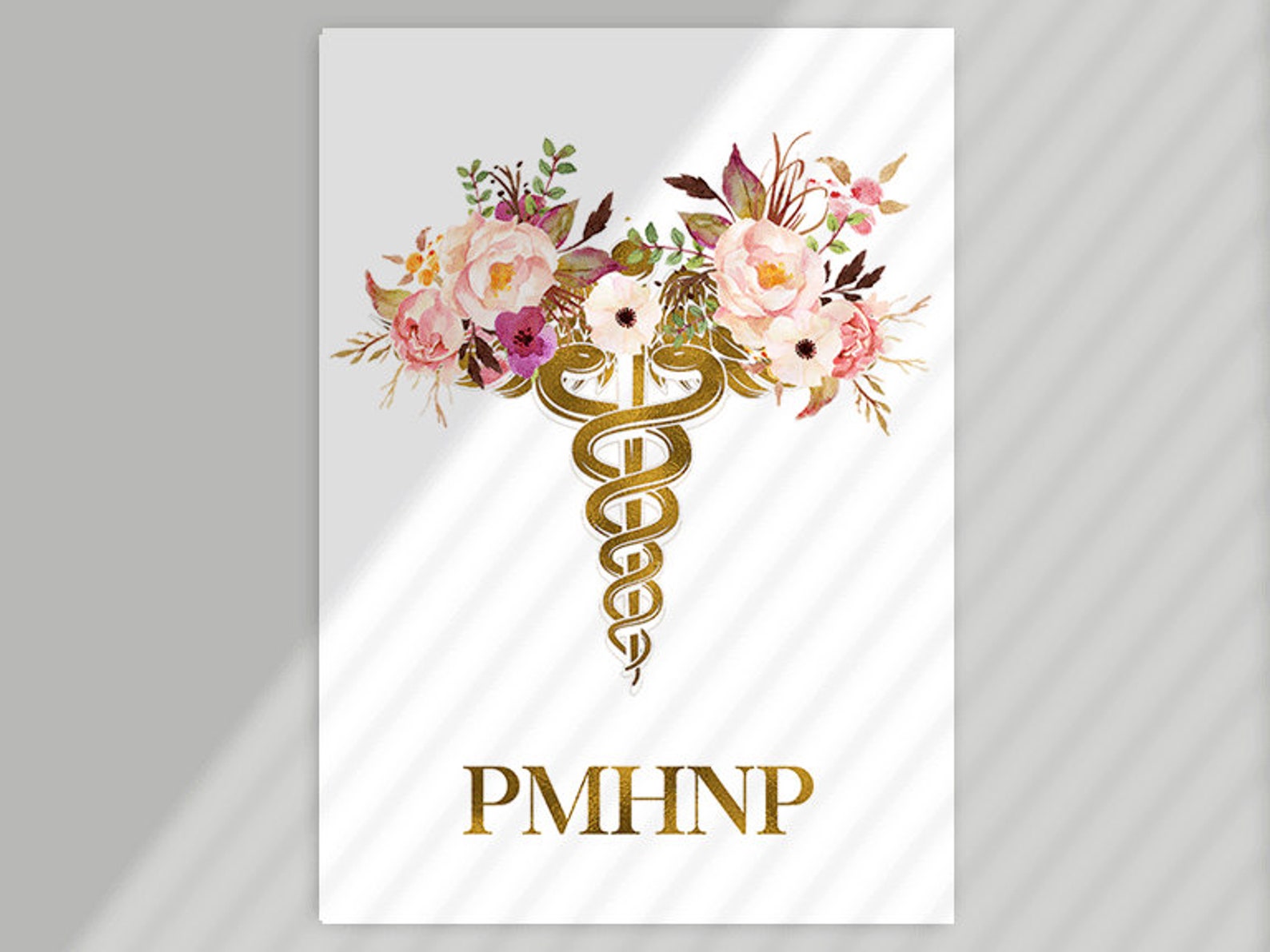 PMHNP Caduceus Psychiatric Print Psychiatric Mental Health | Etsy