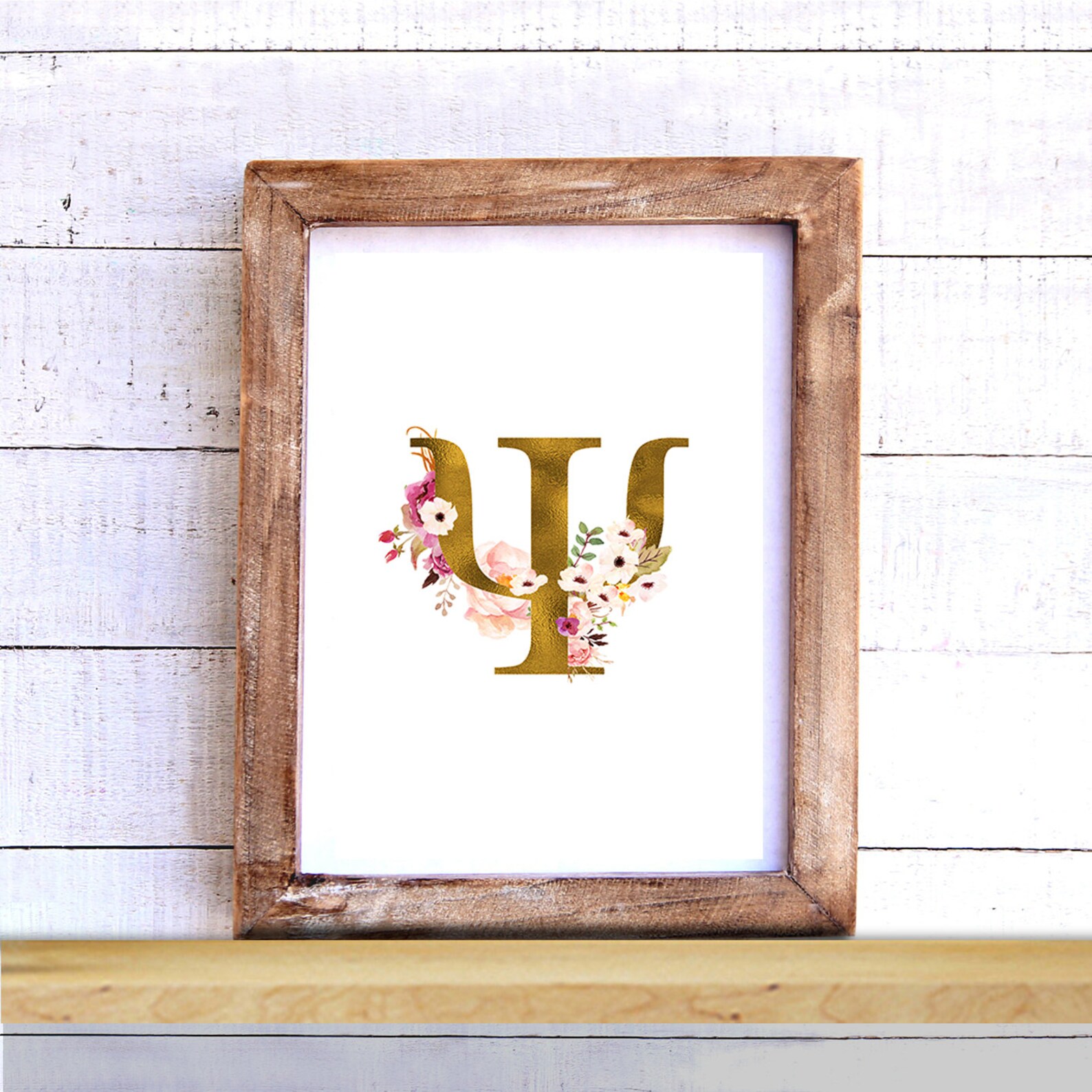 Psi Symbol Art, Psychotherapist Gift, Psychologist Gift, Psychology ...