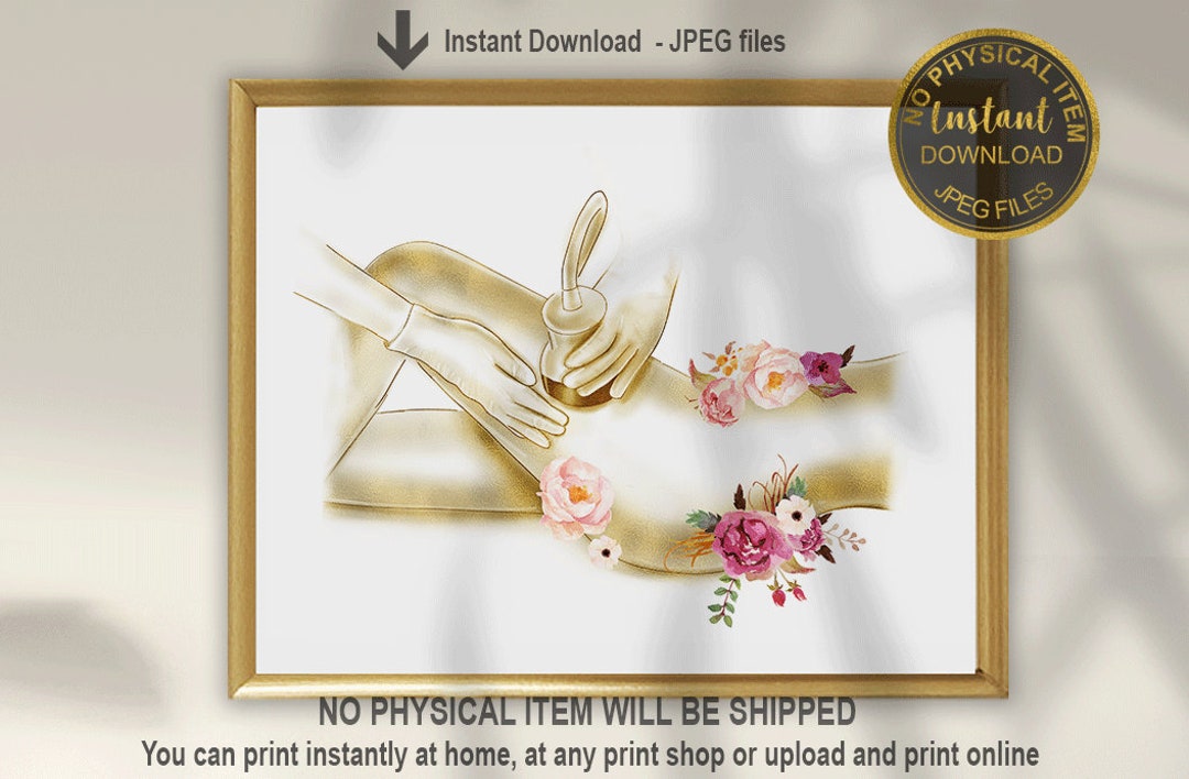 Body Contouring Art Print – Med Spa Wall Art, Aesthetic Clinic Decor ...