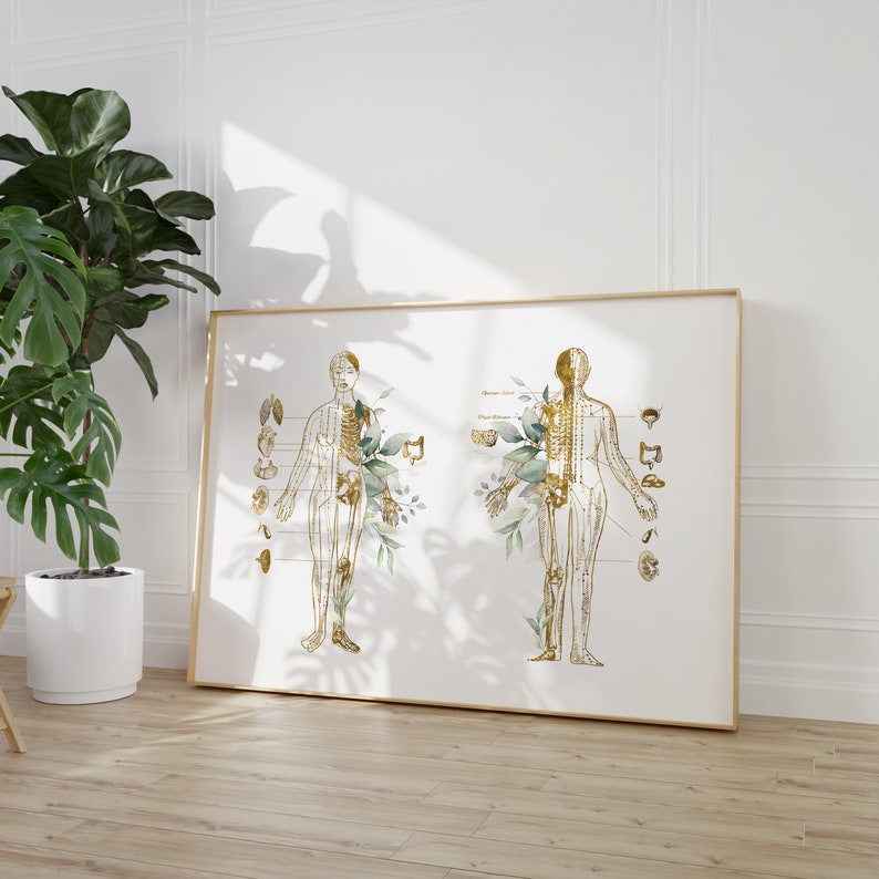 Acupuncture Meridians Wall Art | Traditional Chinese Medicine Poster ...
