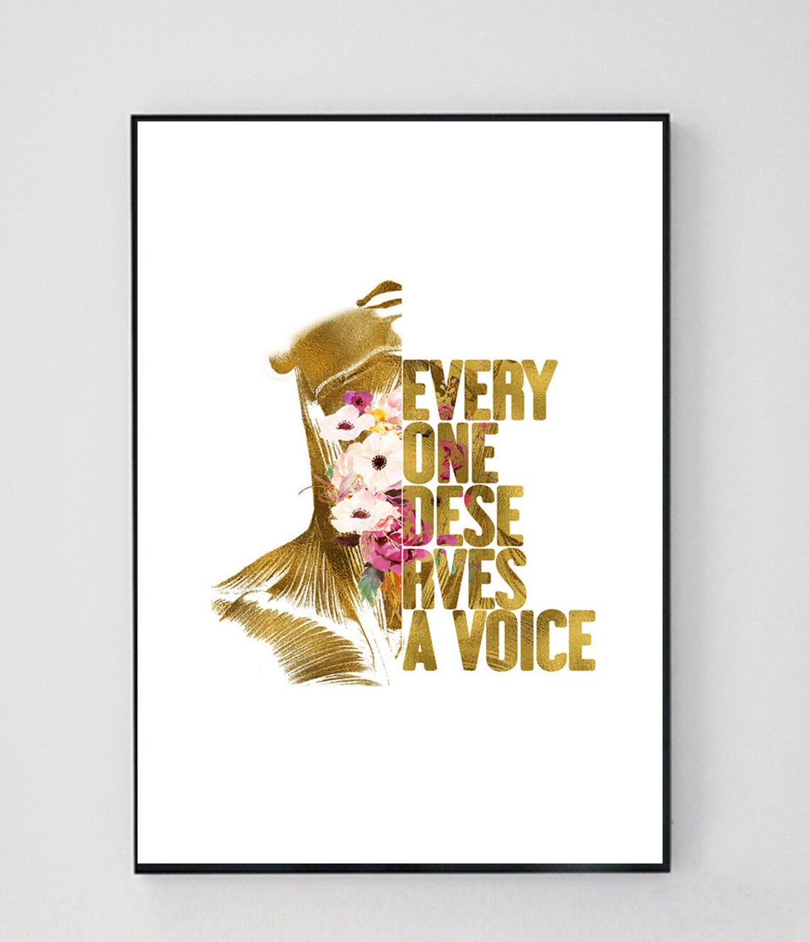 Everyone Deserves a Voice, SLP Gift, Speech Therapist Office Decor ...
