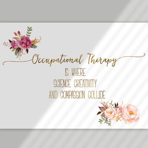 Occupational Therapy Art, Occupational Therapy Gift, Occupational ...