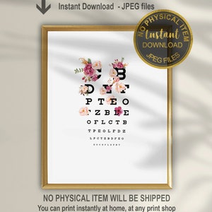 Optometrist Gift, Optician Wall Art, Optometry Print, Optometry Poster ...