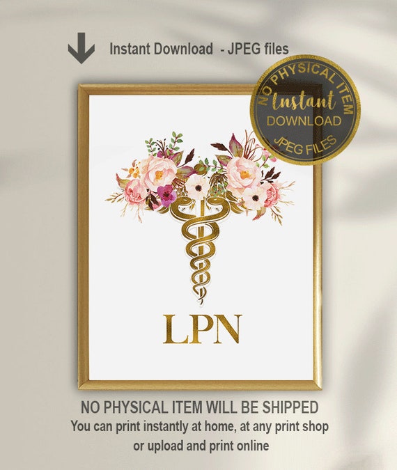 Licensed Practical Nurse Caduceus Licensed Practical Nurse - Etsy