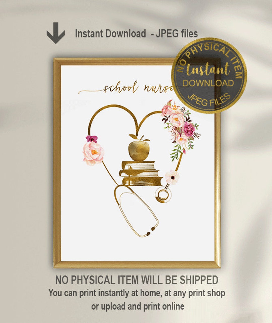 School Nurse Office Decor, School Nurse Sign, Nurse Wall Art, School ...