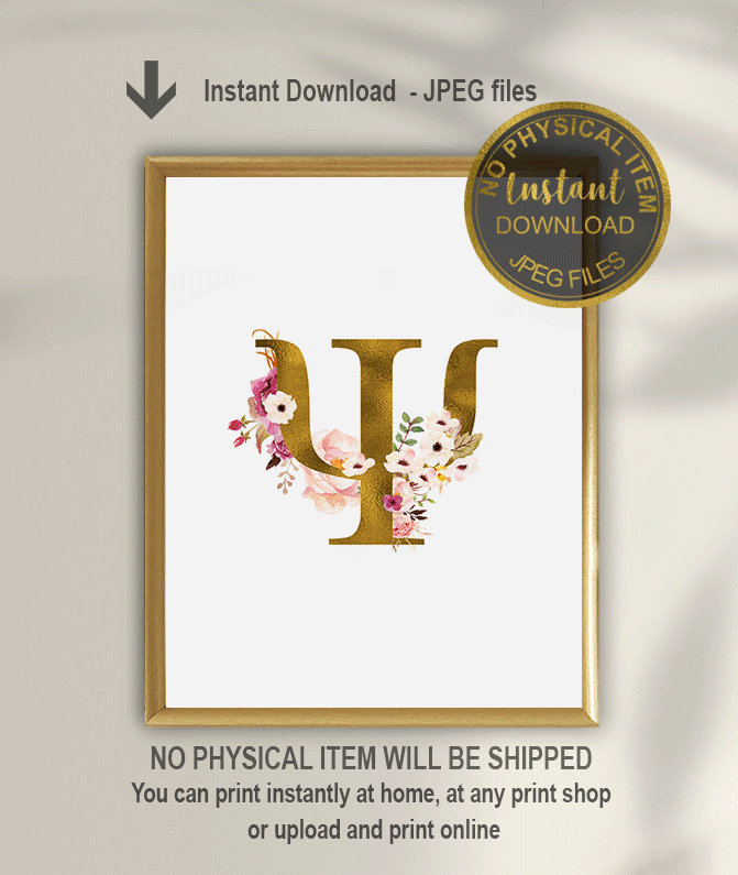 Psi Symbol Art, Psychotherapist Gift, Psychologist Gift, Psychology ...