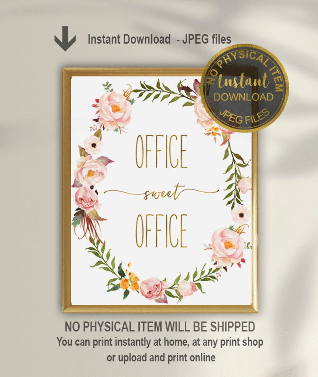 Office Sweet Office, Art Print, Office Decor, Office Decor, Work ...