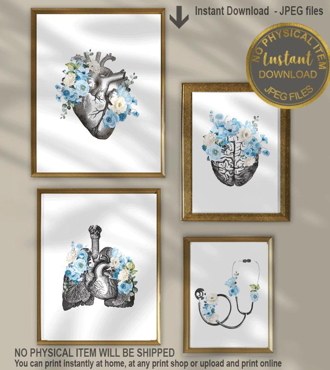 Anatomy Art Prints, Medical Anatomy Poster, Anatomical Wall Art, Human ...