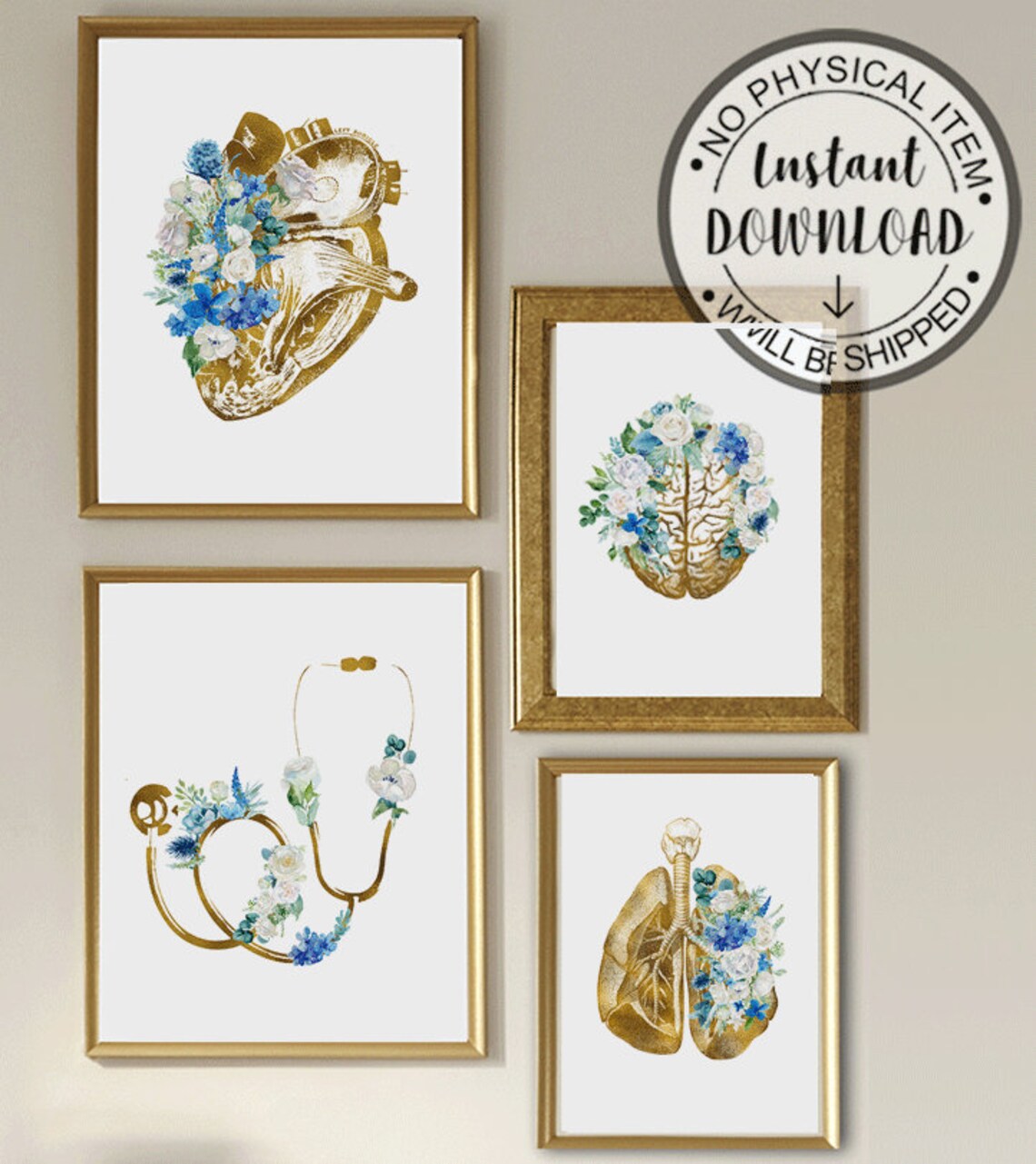 Medical Art Print, Anatomy Printable Art, Doctor Gift, Medical Office ...