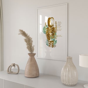 Larynx Anatomy Print, Larynx Art, SLP Office Decor, Speech Therapist ...